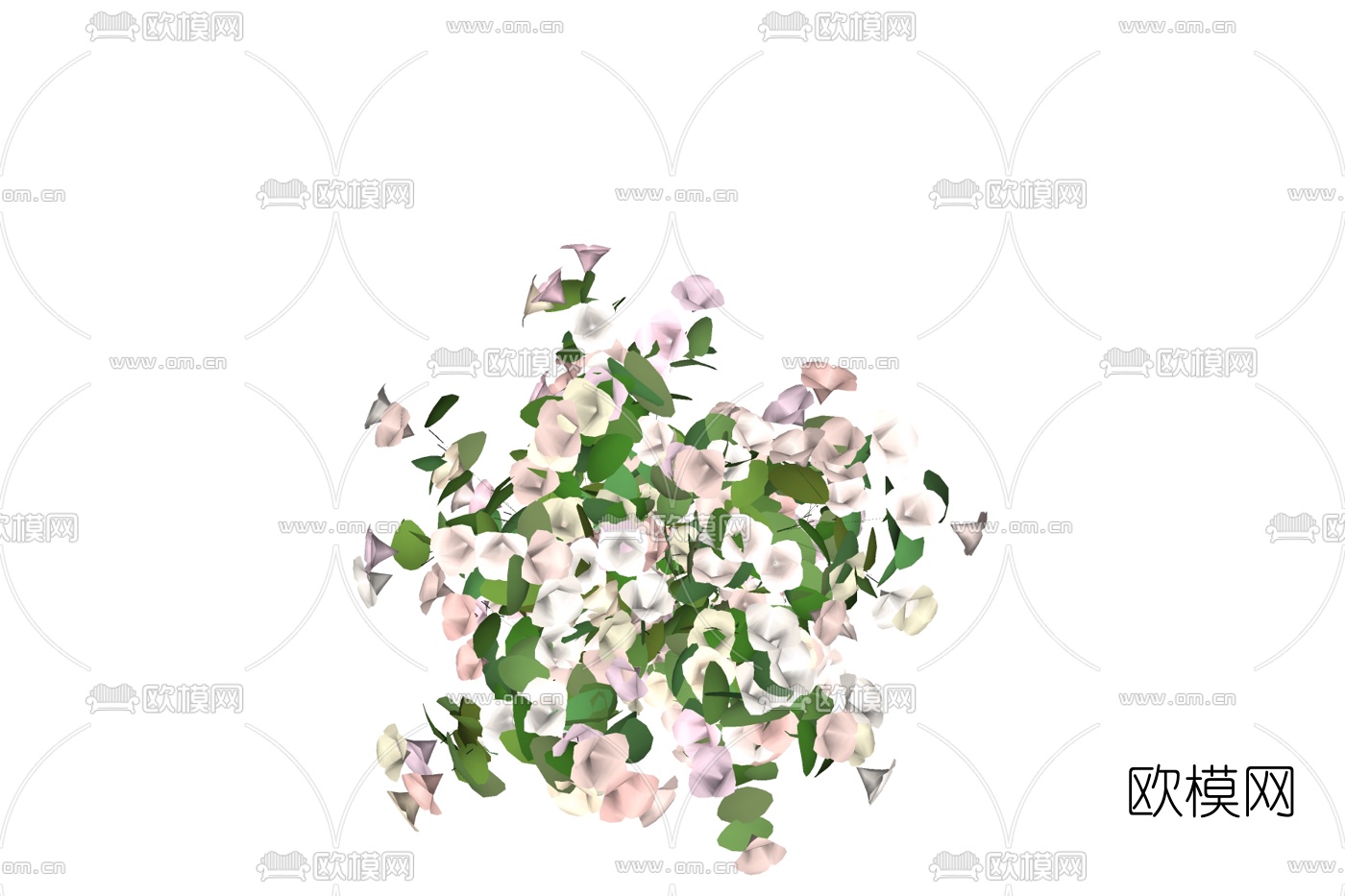 现代喇叭花免费su模型-免费3dmax模型库-欧模网