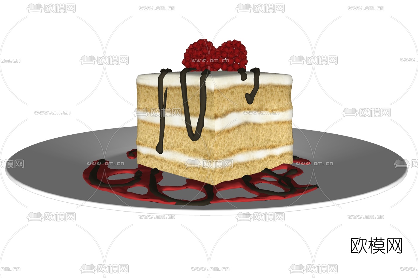 现代蛋糕免费su模型下载_ID10505842_sketchup模型下载-欧模网