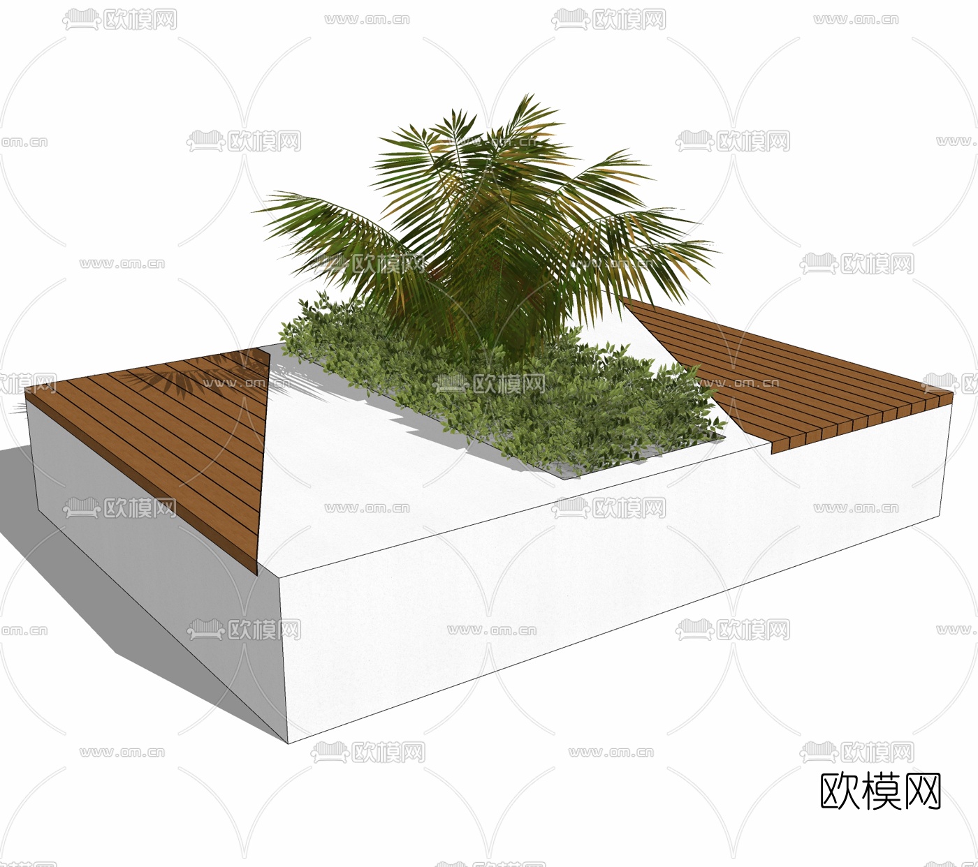现代户外公用椅免费su模型下载_ID10615846_sketchup模型下载-欧模网