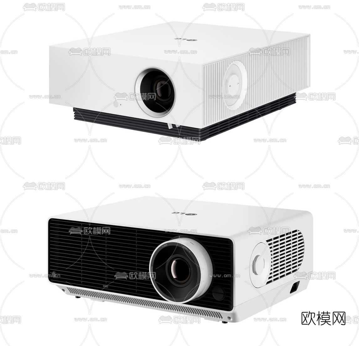 现代投影仪3d模型下载_ID10087445_3dmax免费模型-欧模网