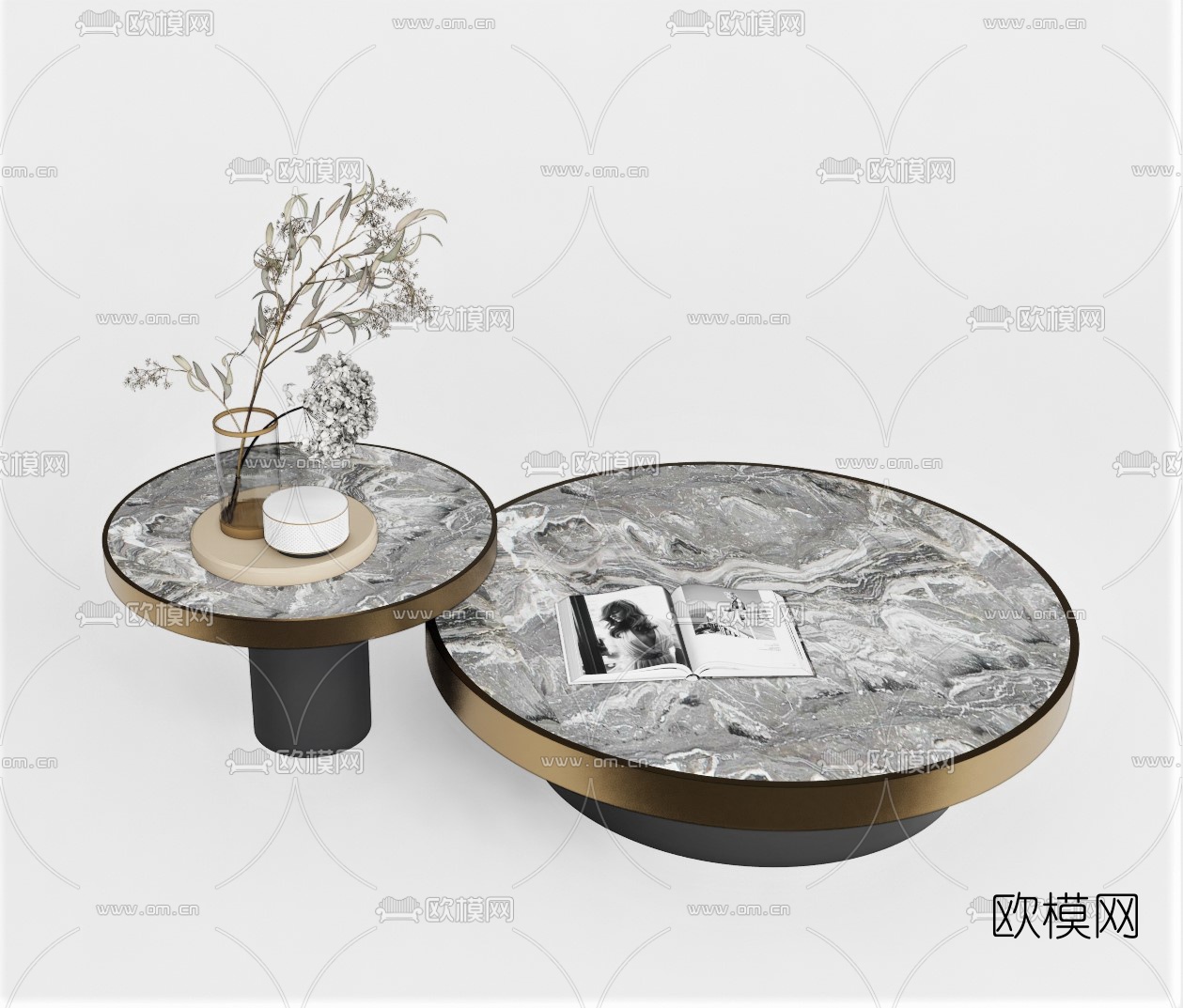 现代轻奢圆几su模型下载 Id10093765 Sketchup模型下载 欧模网