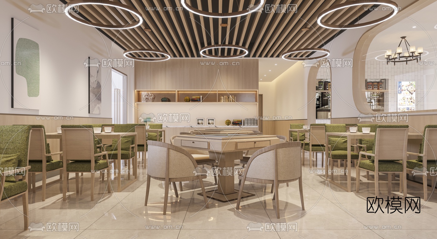 现代办公活动中心免费3d模型下载_ID10275279_3dmax免费模型-欧模网