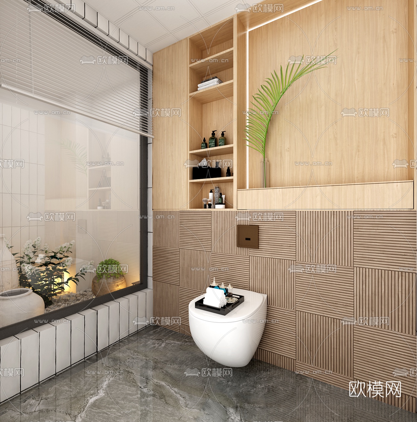 北欧卫生间3d模型-免费3dmax模型库-欧模网