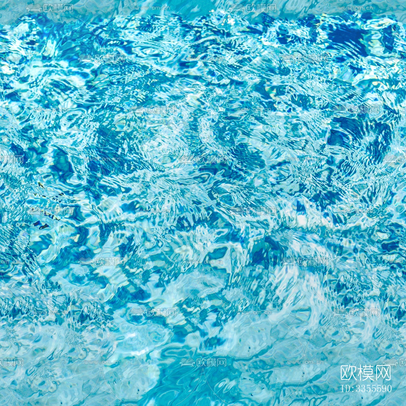 无缝自然水波纹水面纹理贴图-免费3dmax模型库-欧模网