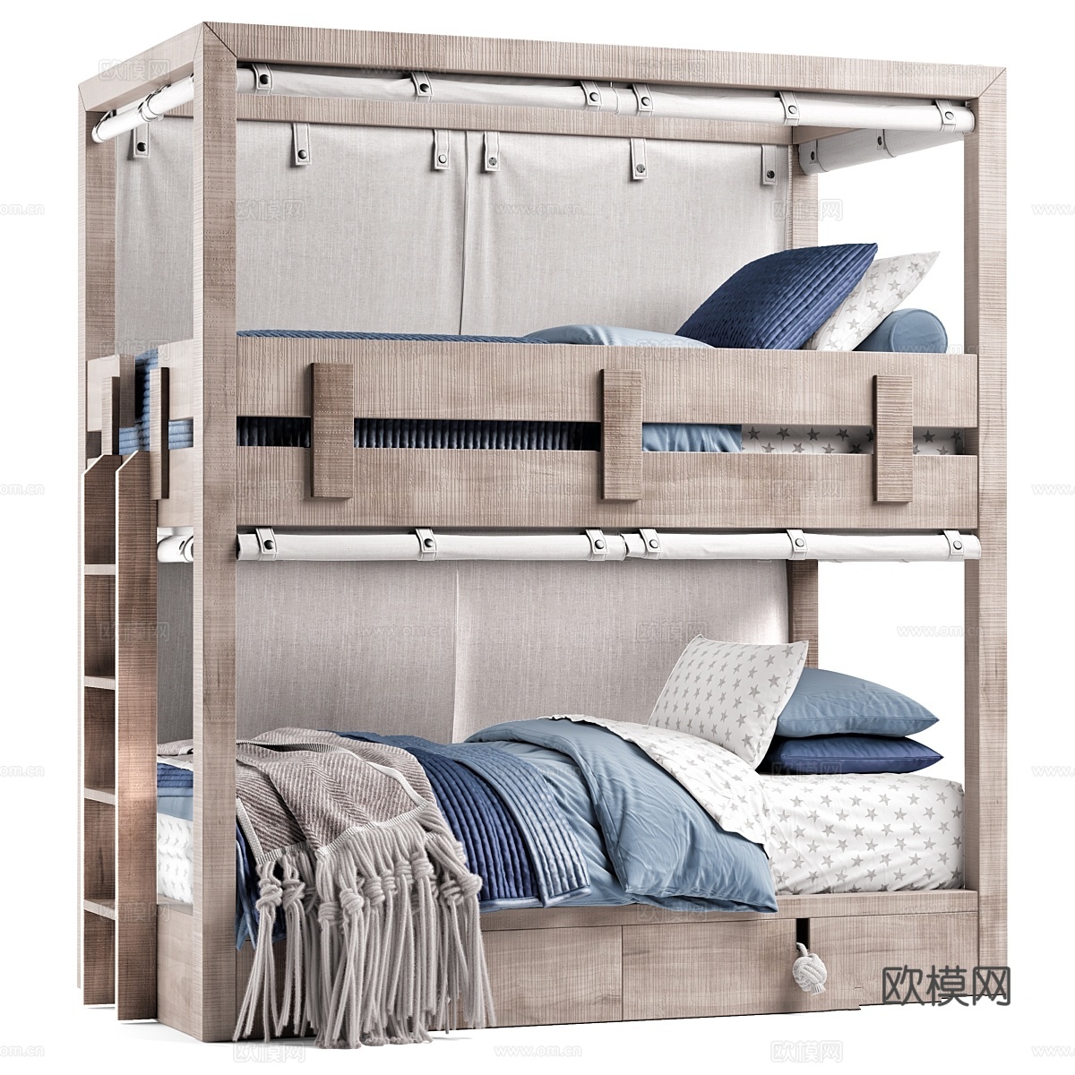 RH Bennet床3d模型下载_ID16215350_3dmax免费模型-欧模网